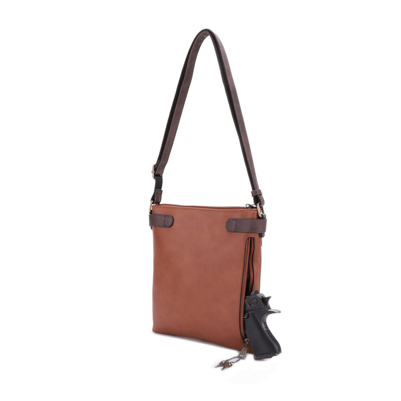 Hannah Concealed Carry Lock and Key Crossbody – JessieJames Handbags