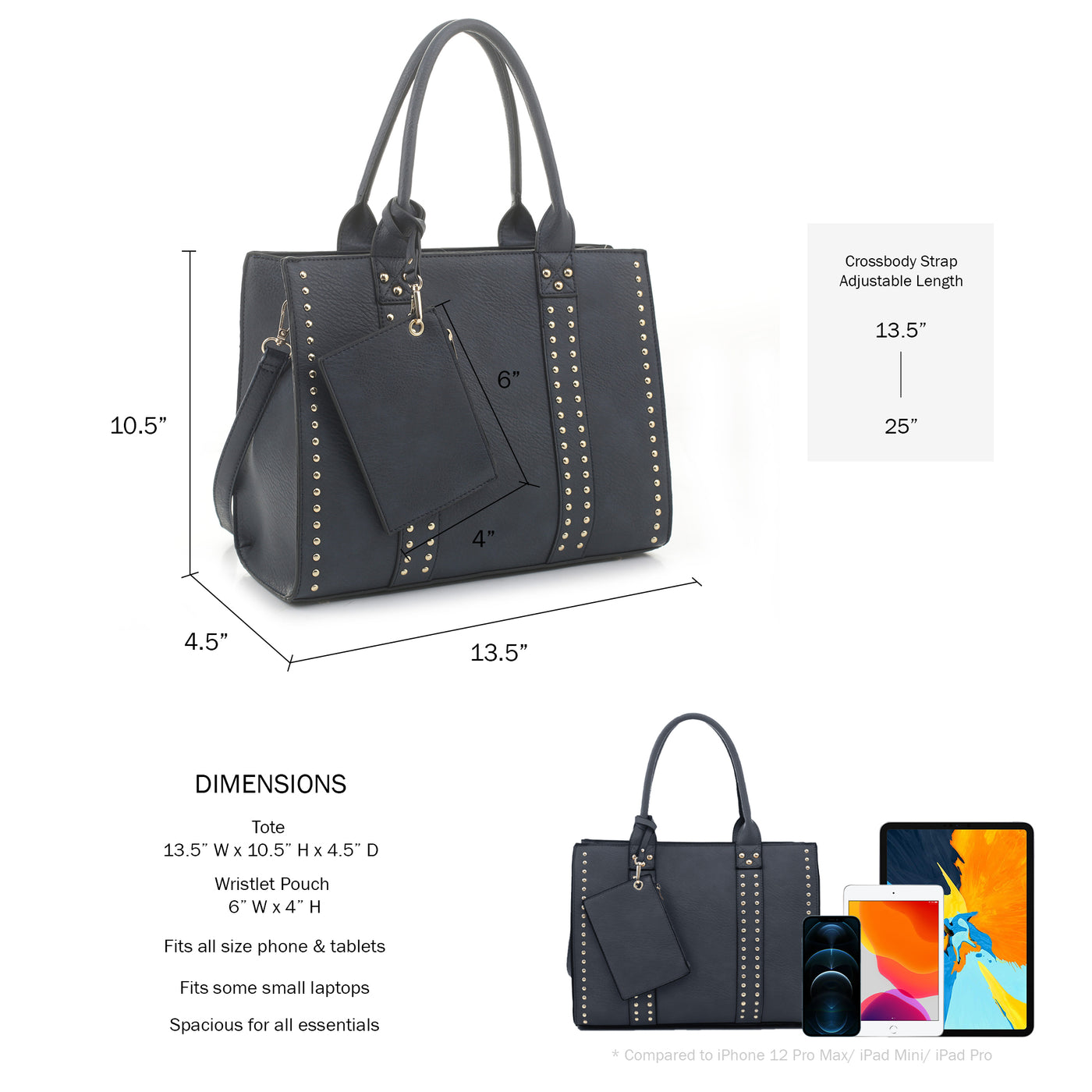 Kate Concealed Carry Lock and Key Satchel Set – JessieJames Handbags