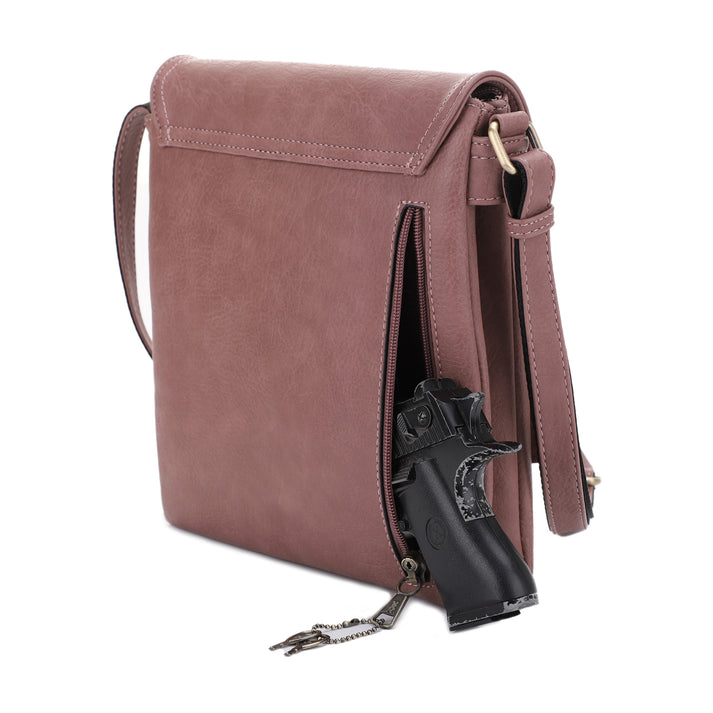 Nora Concealed Carry Lock and Key Crossbody – JessieJames Handbags
