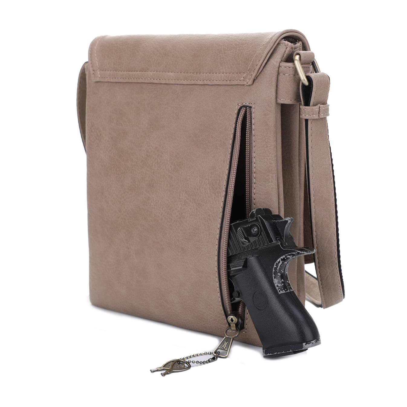Nora Concealed Carry Lock and Key Crossbody – JessieJames Handbags