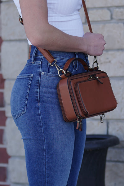 Pandora Compact Concealed Carry Crossbody Satchel Purse – JessieJames ...