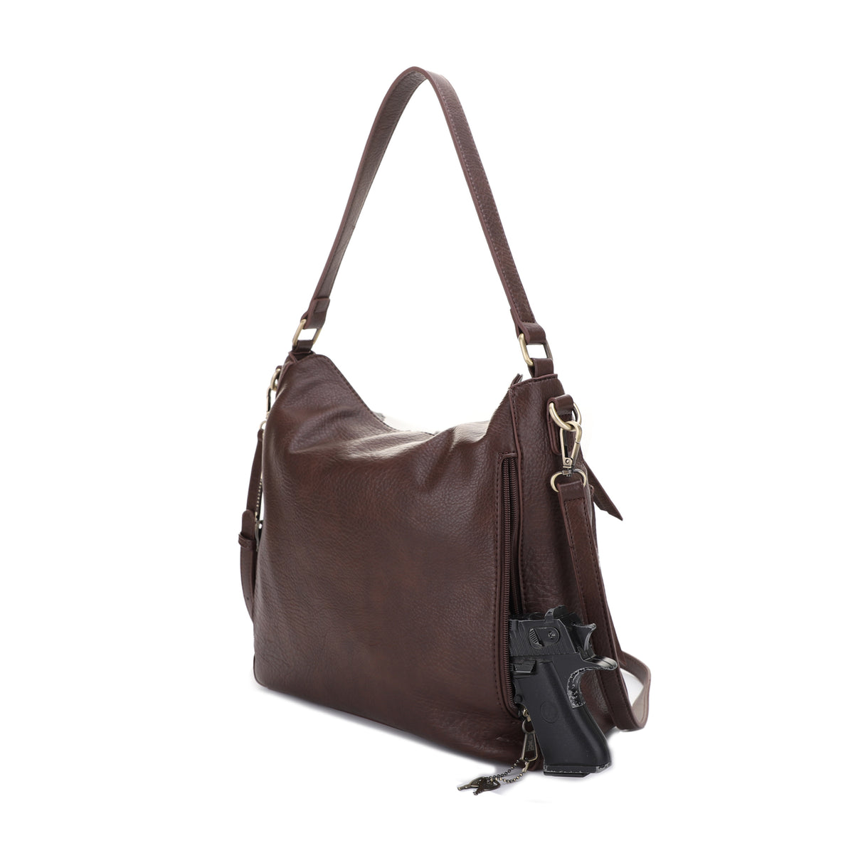 Dakota Concealed Carry Lock and Key Hobo Shoulder Bag – JessieJames ...