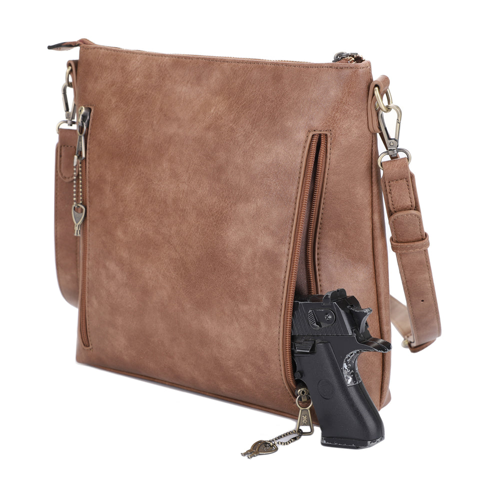 Southport Concealed Carry Lock and Key Crossbody – JessieJames Handbags